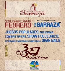 Afiche de Fiesta Costumbrista de Barraza para Banner | Ovalle Hoy